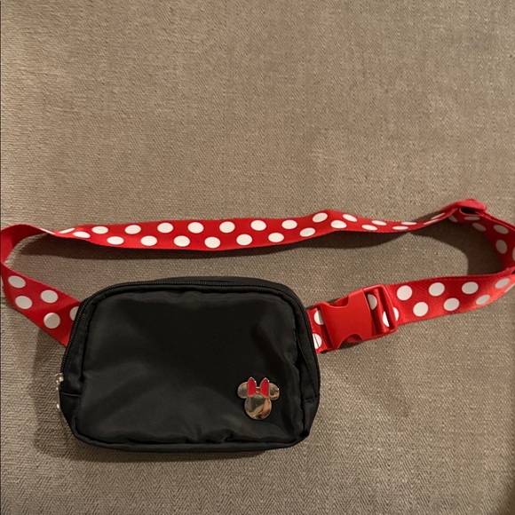 Disney | Accessories | Minnie Mouse Polka Dot Belt Bag | Poshmark